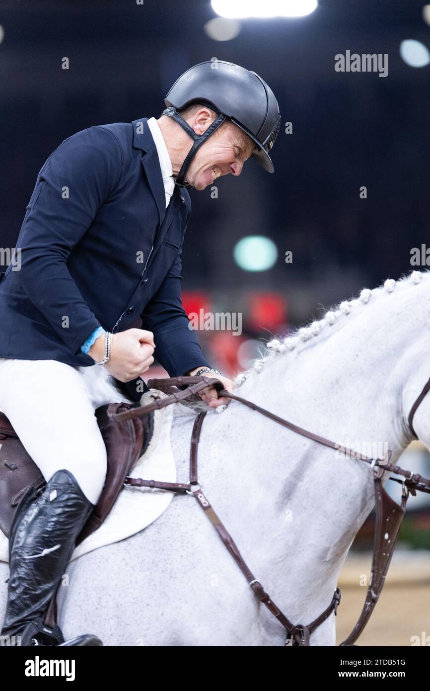 Matthew Sampson of Great Britain with Ebolensky competing during the ...
