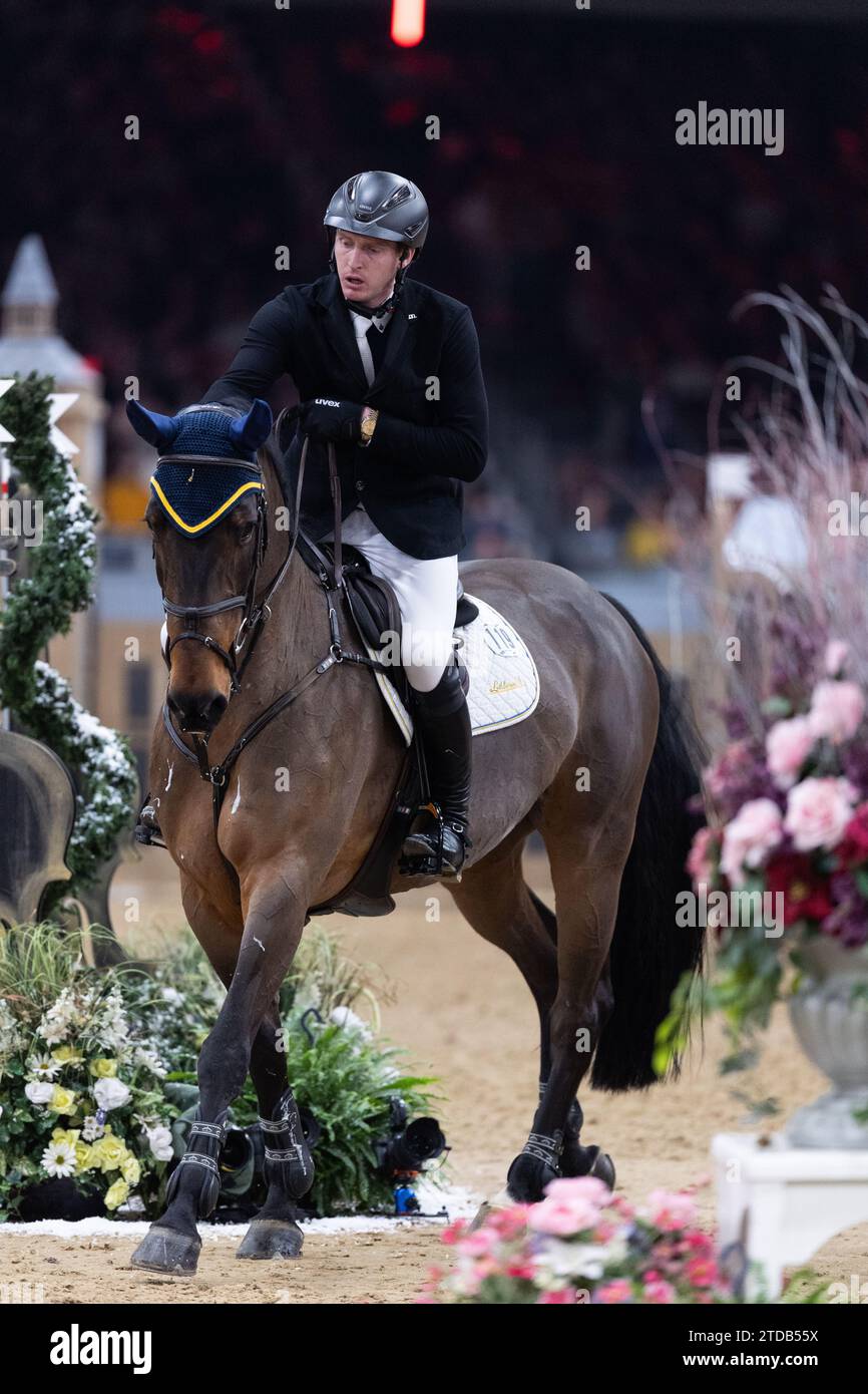 London, UK. December 17, 2023. Daniel Coyle of Ireland with Legacy ...