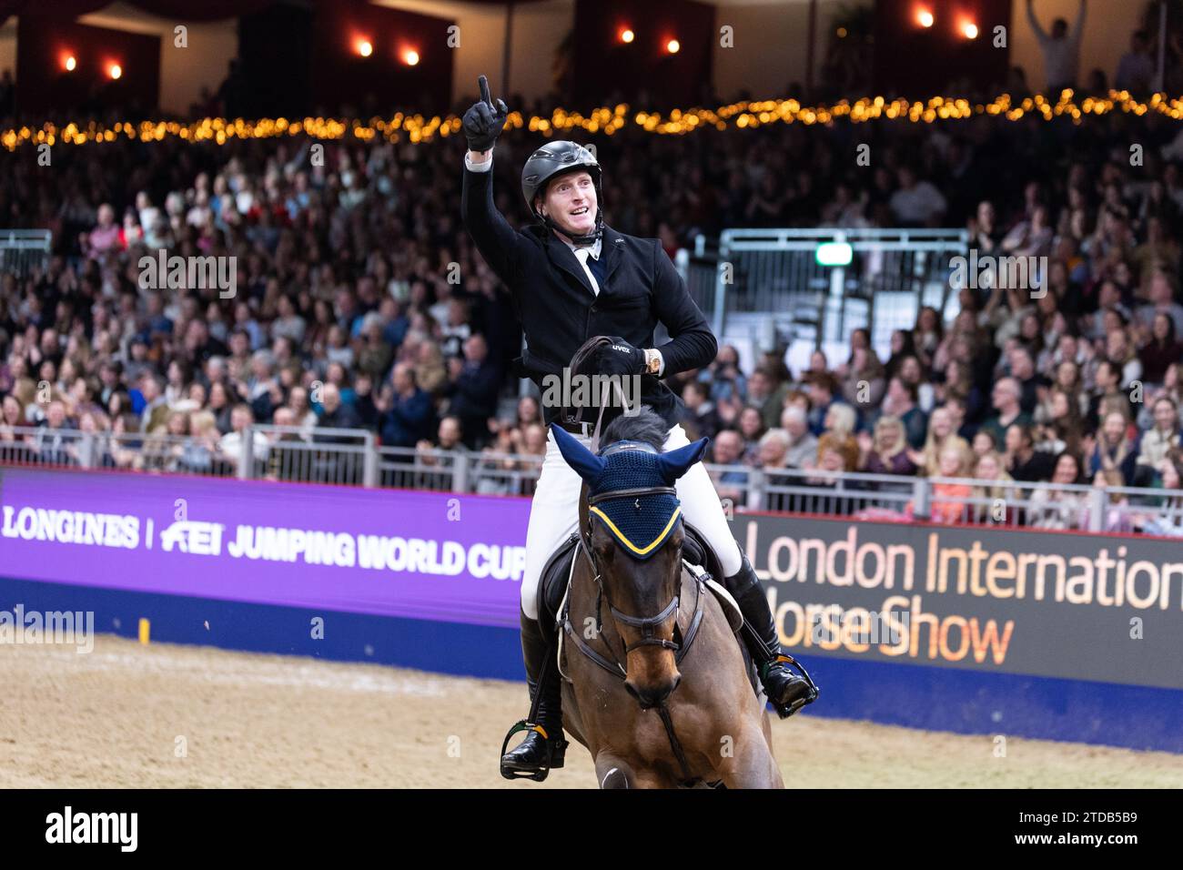 London, UK. December 17, 2023. Daniel Coyle of Ireland with Legacy ...