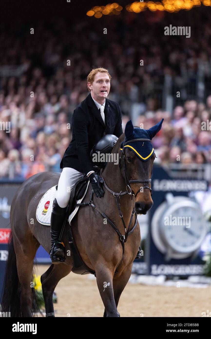 London, UK. December 17, 2023. Daniel Coyle of Ireland with Legacy ...