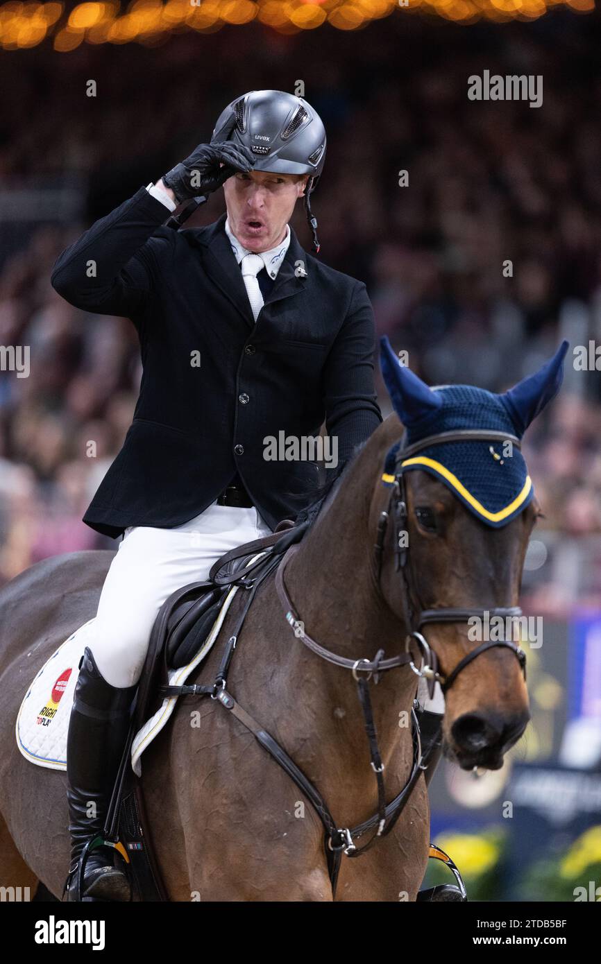 London, UK. December 17, 2023. Daniel Coyle of Ireland with Legacy ...