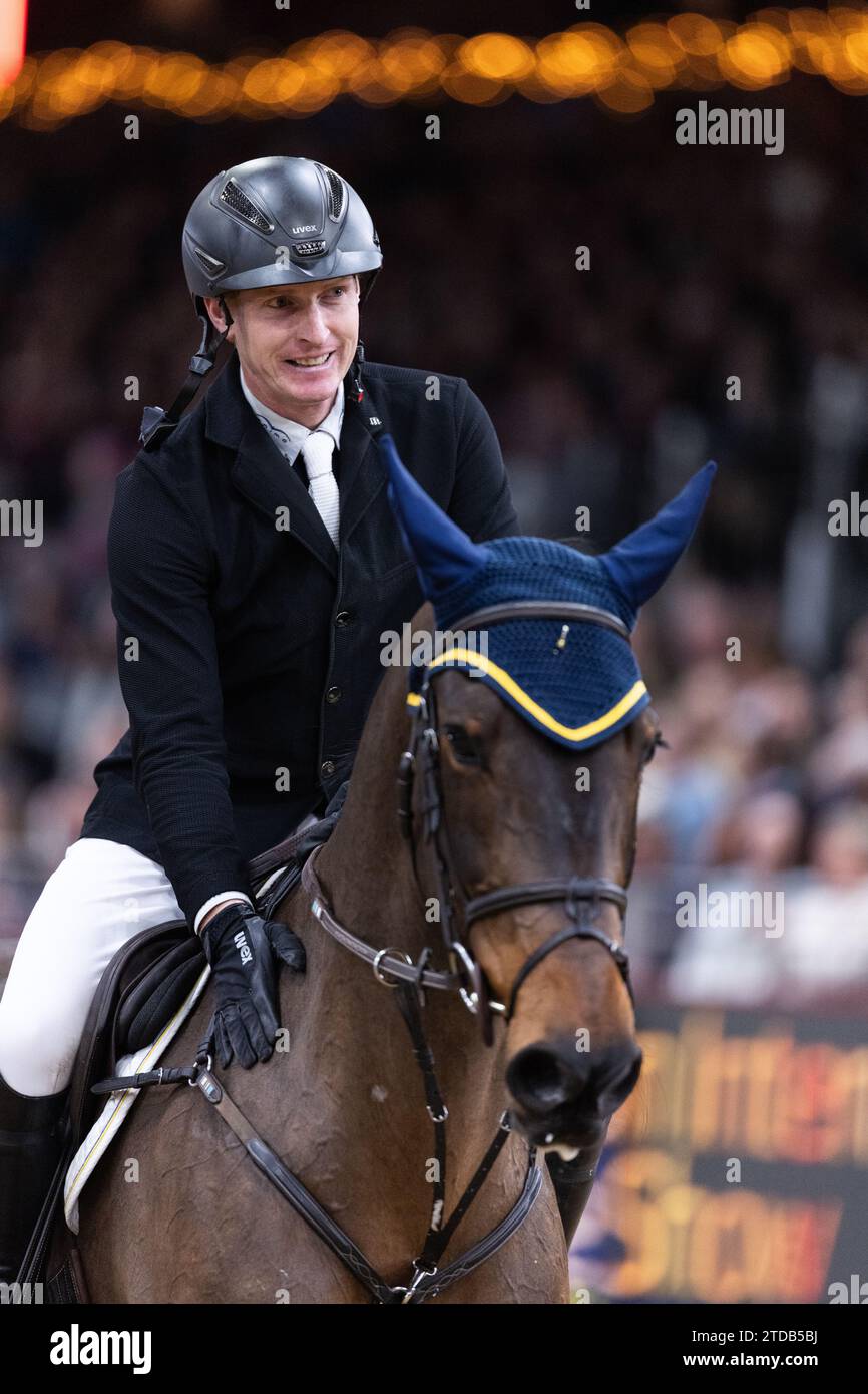 London, UK. December 17, 2023. Daniel Coyle of Ireland with Legacy ...