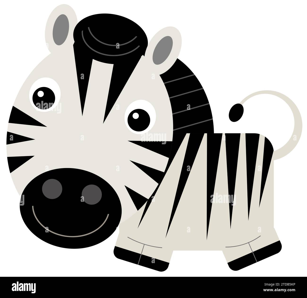 Zebra cartoon illustration Cut Out Stock Images & Pictures - Alamy