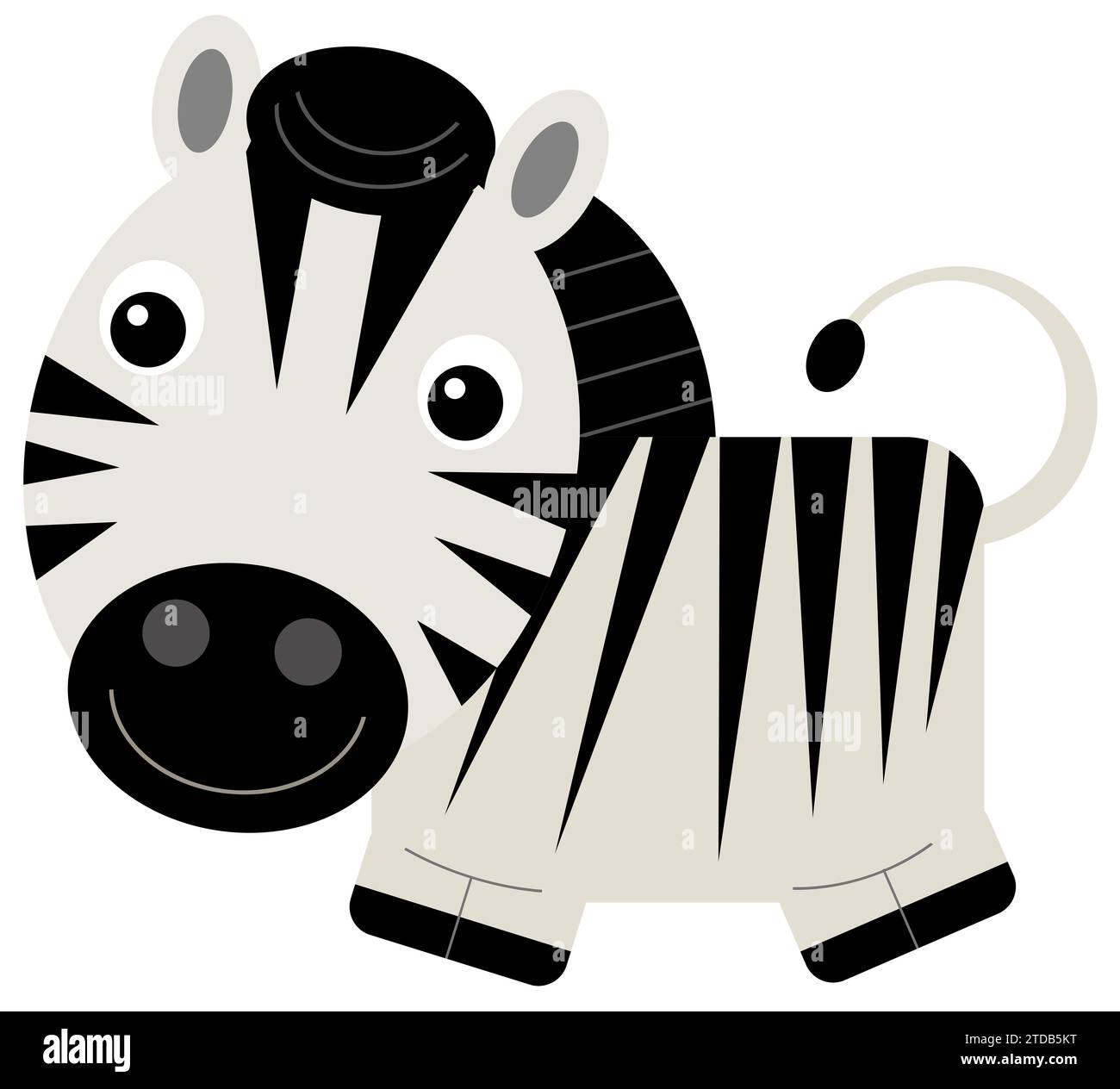Zebra cartoon illustration Cut Out Stock Images & Pictures - Alamy
