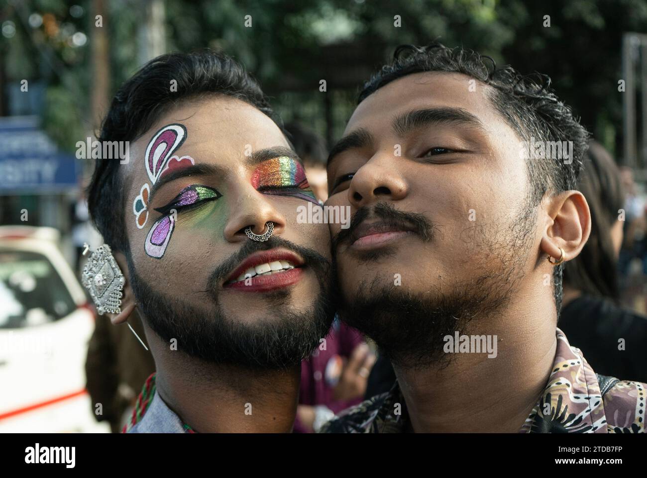 Guwahati, India. 17th Dec, 2023. Members of the LGBT community and ...