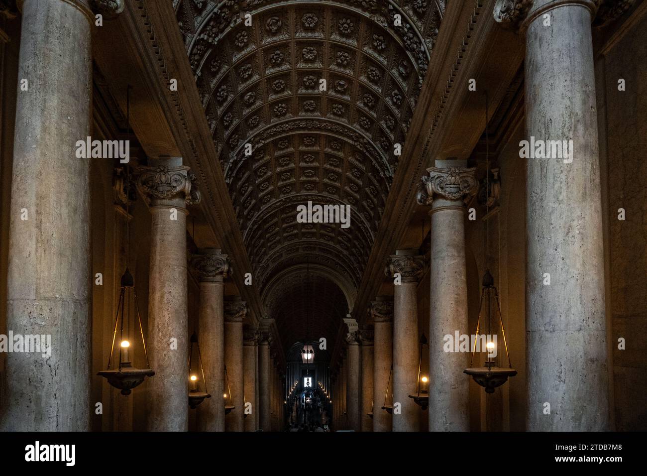 The Scala Regia, the main entrance to the Vatican Palace in Vatican ...