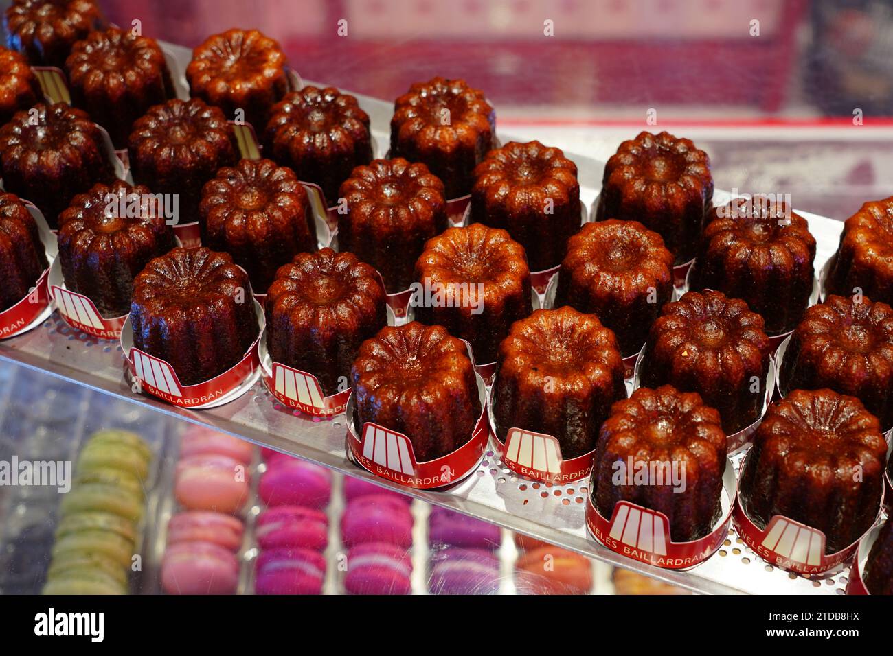 BORDEAUX, FRANCE -5 JUN 2022- View of Canele de Bordeaux small cakes ...