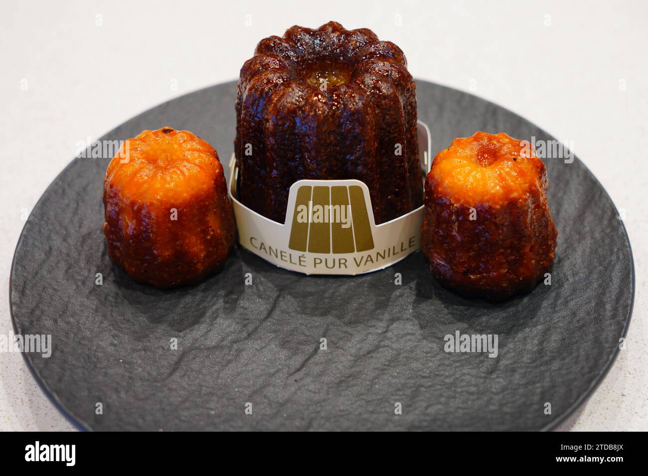 BORDEAUX, FRANCE -5 JUN 2022- View of Canele de Bordeaux small cakes ...