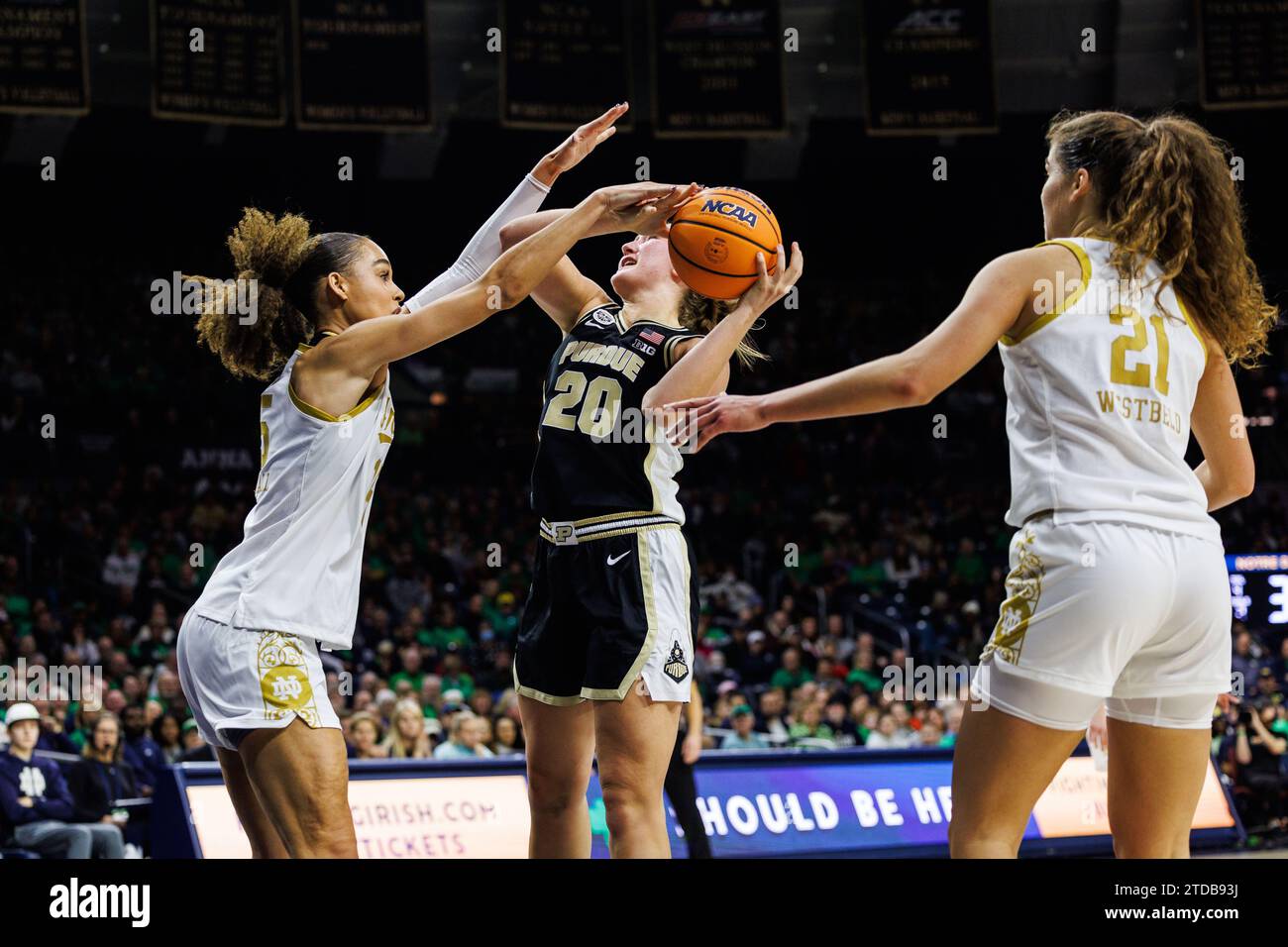 South Bend, Indiana, USA. 17th Dec, 2023. Purdue forward Mary Ashley ...