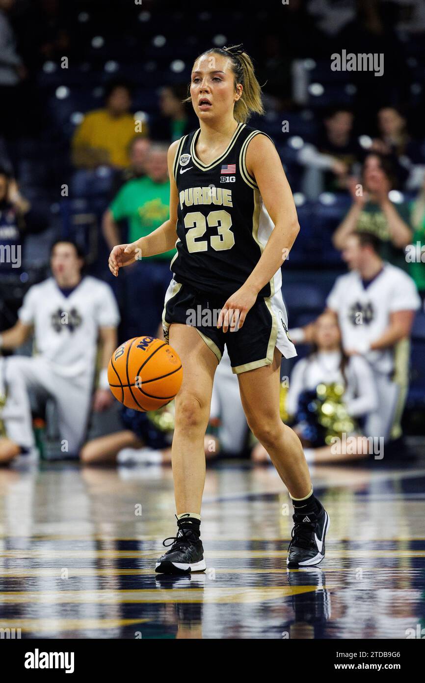 South Bend, Indiana, USA. 17th Dec, 2023. Purdue guard Abbey Ellis (23 ...
