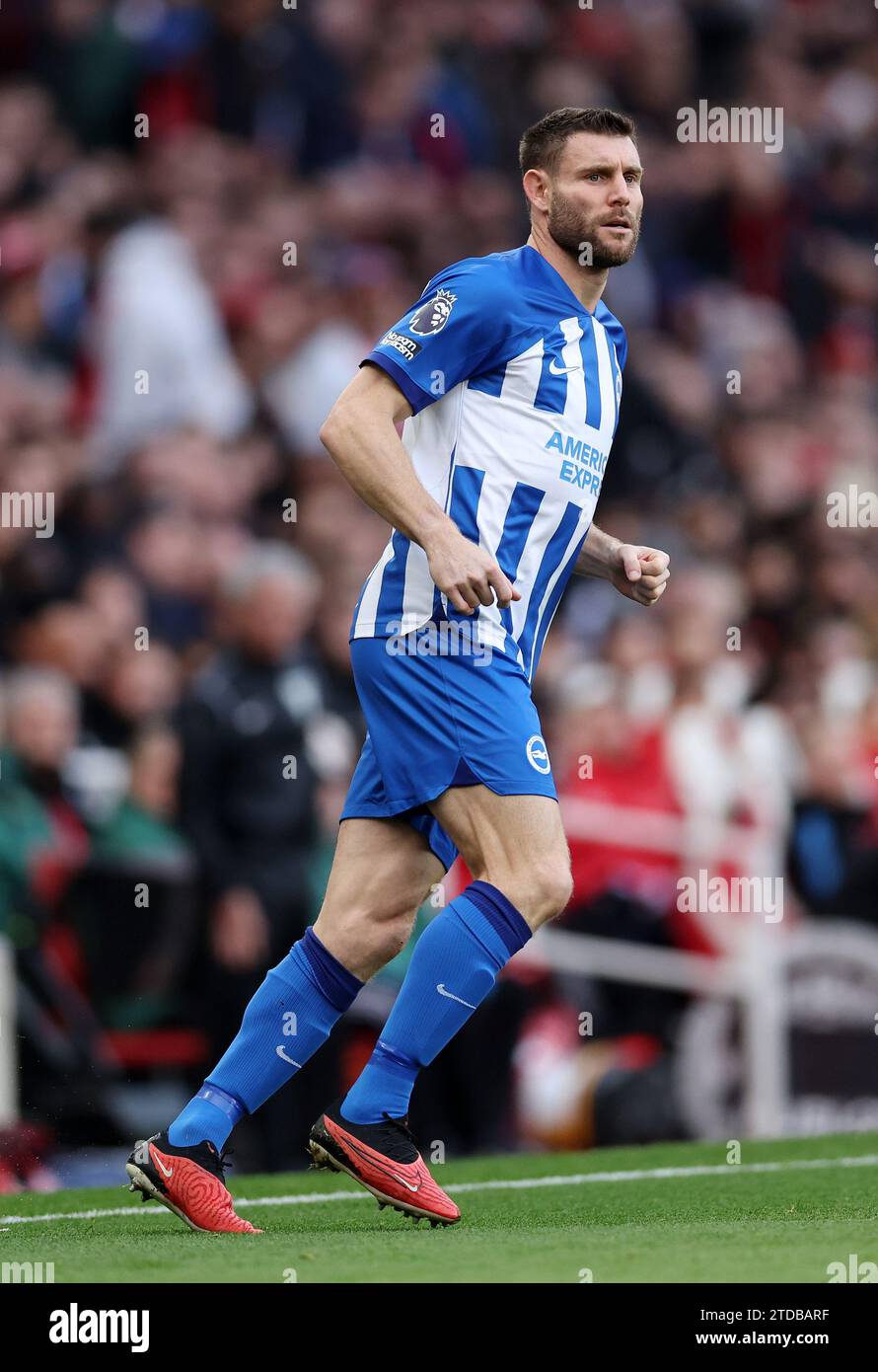 London, UK. 17th Dec, 2023. James Milner of Brighton during the Premier ...