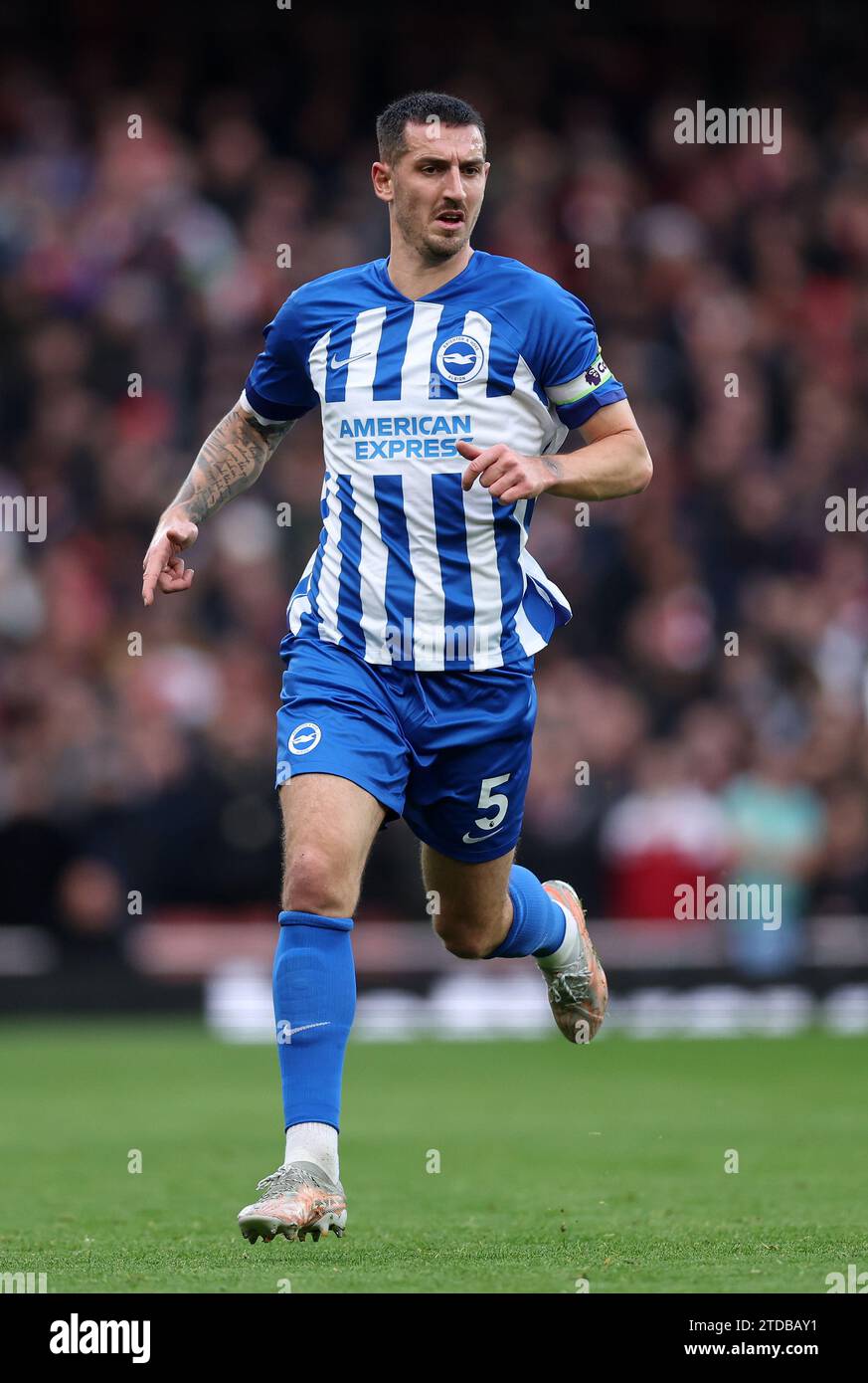 London, UK. 17th Dec, 2023. Lewis Dunk of Brighton during the Premier ...