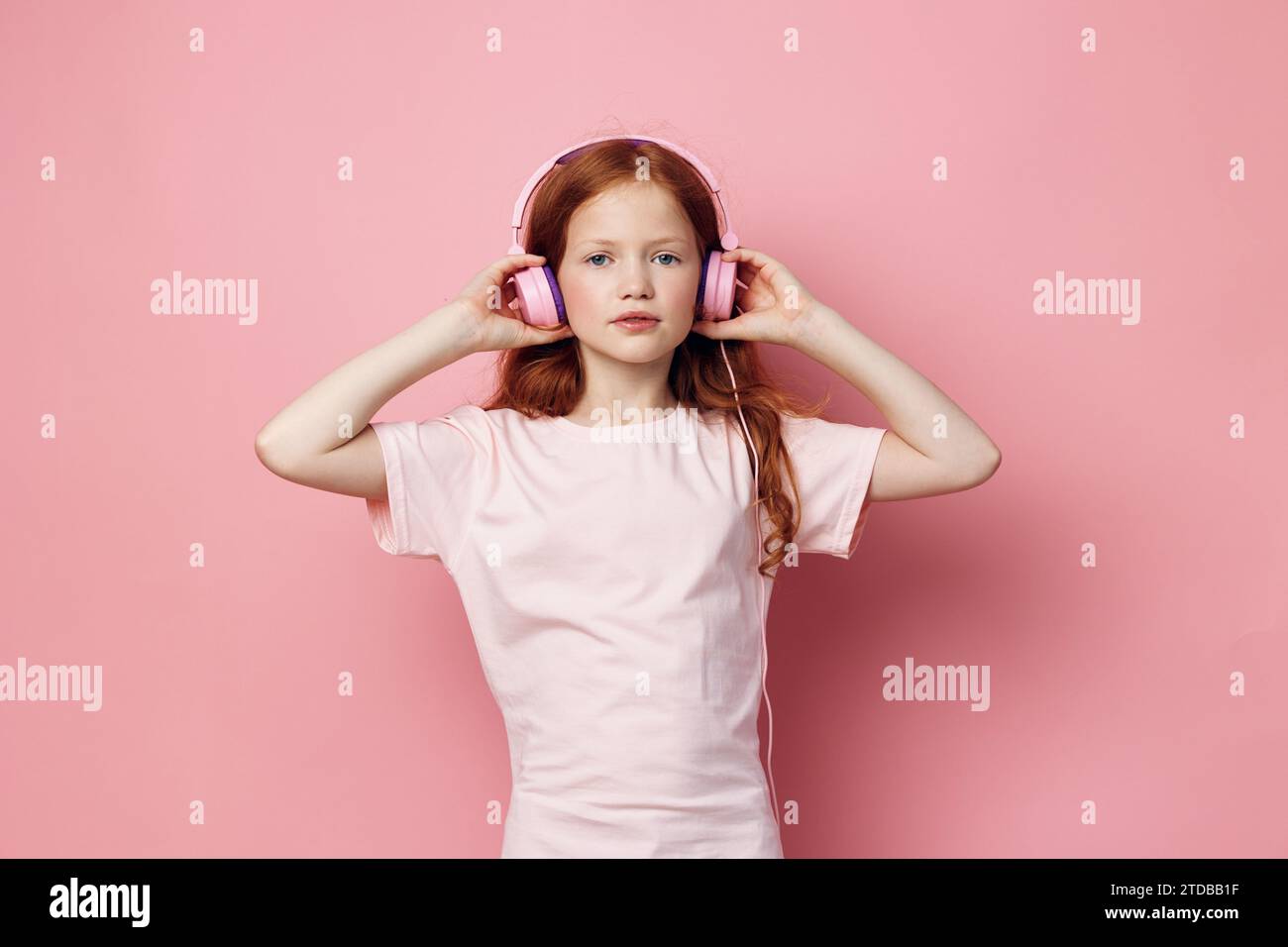 Sound earphones cute entertainment music listen girl childhood audio ...