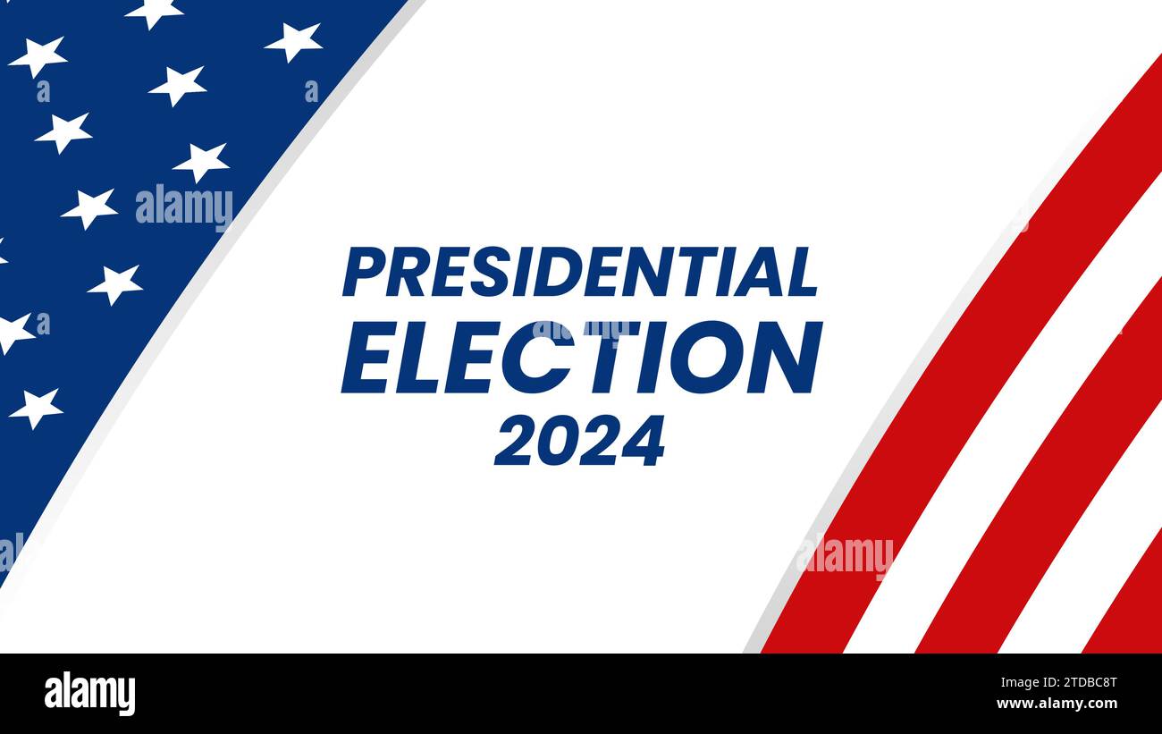 US presidential elections banner. US vote campaign banner with american ...