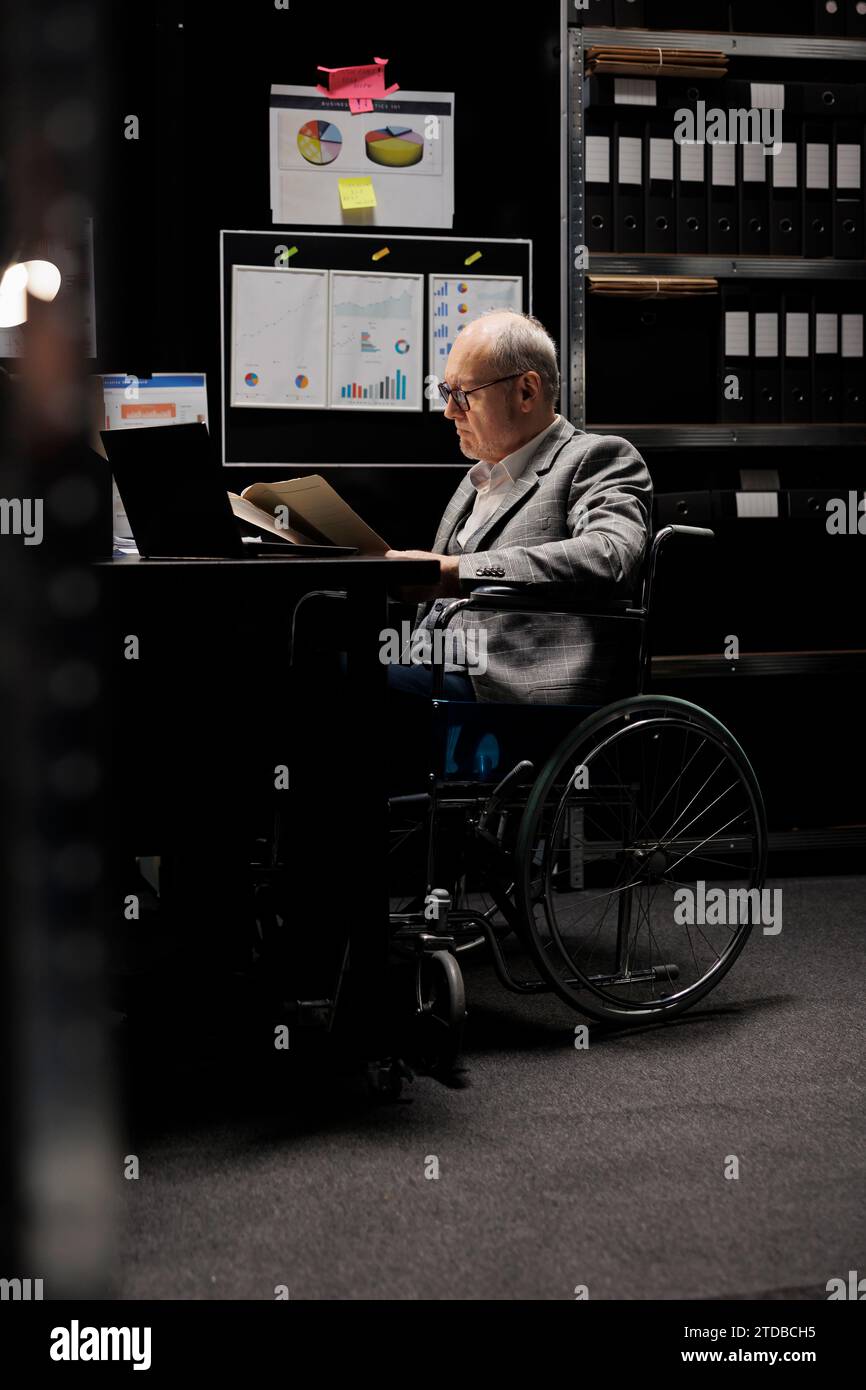 Elderly person doing paperwork hi-res stock photography and images - Alamy
