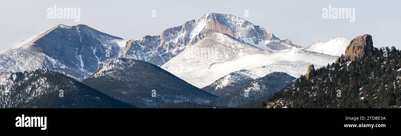 13,916 Foot Mount Meeker and 14,259 Foot Longs Peak, Colorado ...