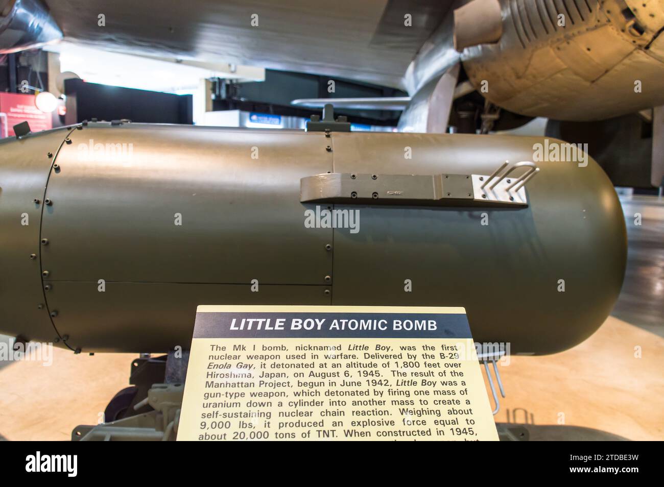 Little Boy the first nuclear weapon used in warfare dropped on ...