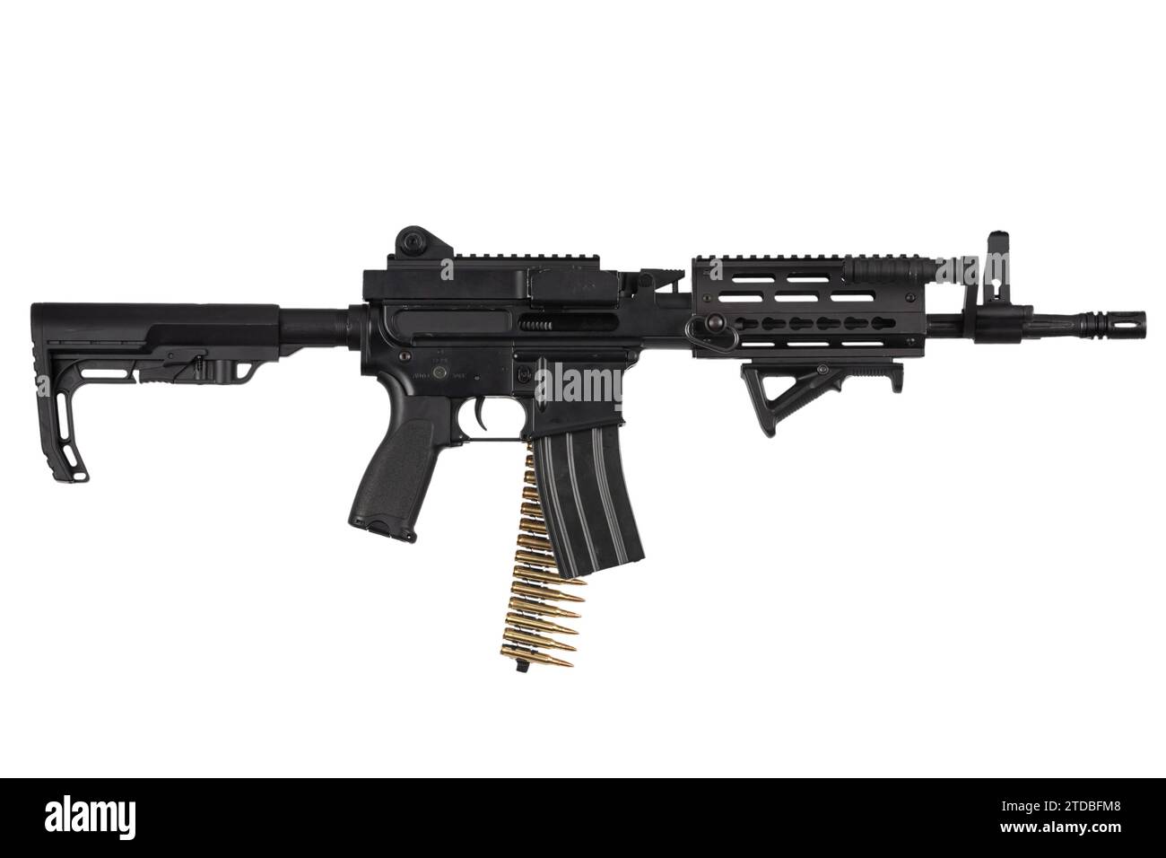 Carbine with belt-fed upper receiver that convert AR-15 or M16 from a ...