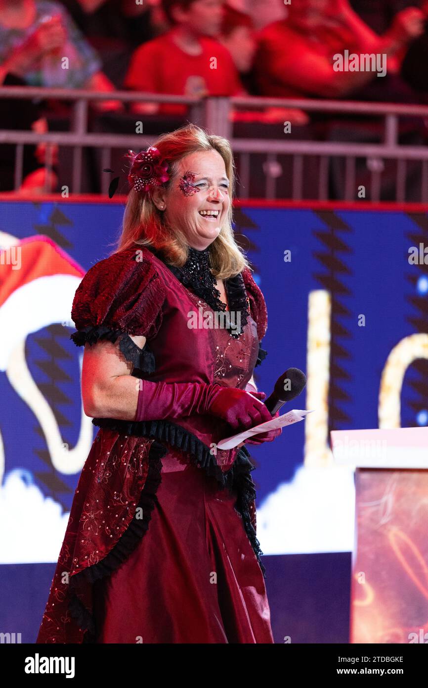 London, UK. December 17, 2023. Pippa Funnel during the Fancy Dress ...