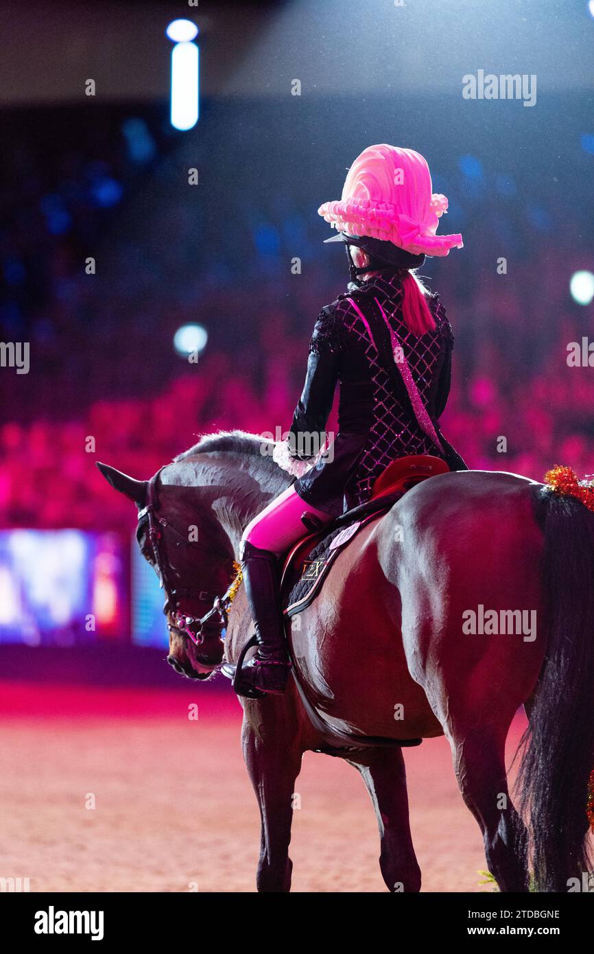 London, UK. December 17, 2023. Jo Stockdale and Jodie Hall McAteer ...