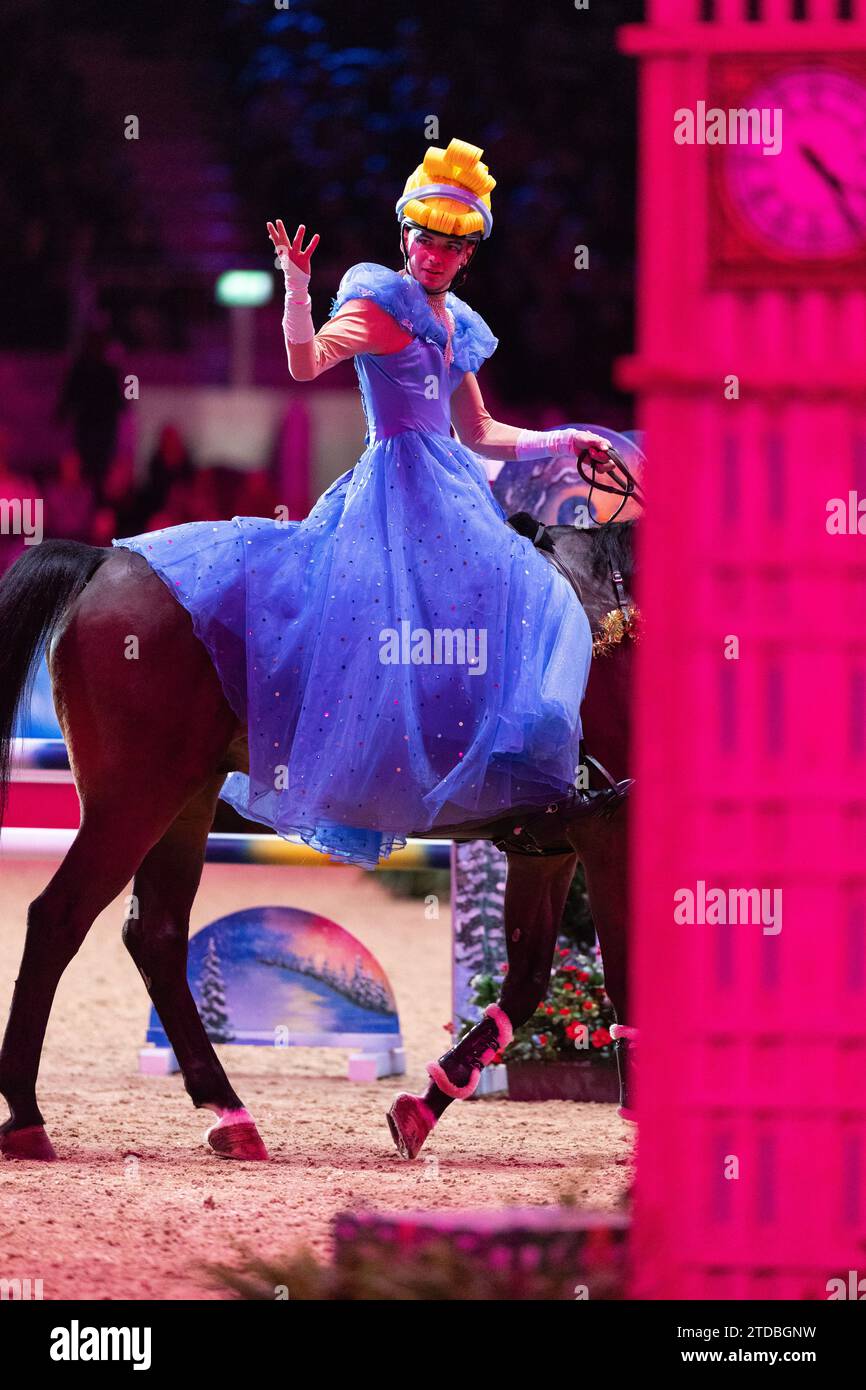 London, UK. December 17, 2023. Jo Stockdale and Jodie Hall McAteer ...