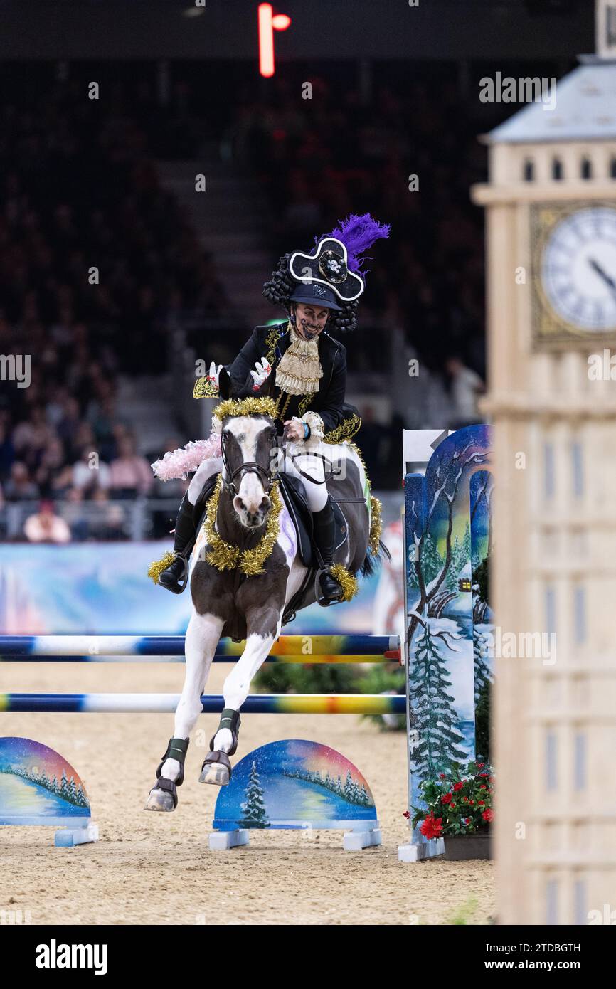 London, UK. December 17, 2023. Austin O'Conner and Gemma Stevens ...