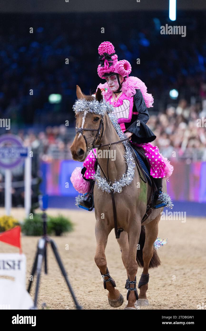 London, UK. December 17, 2023. John Whitaker and Robert Whitaker ...