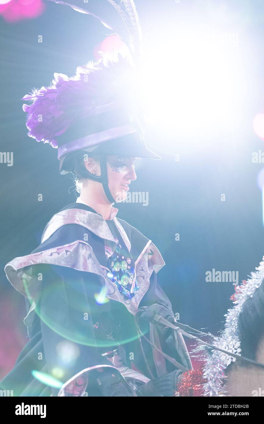 Tim Gredley and Lily Attwood dressed as Aladdin & Azerbanana during the ...