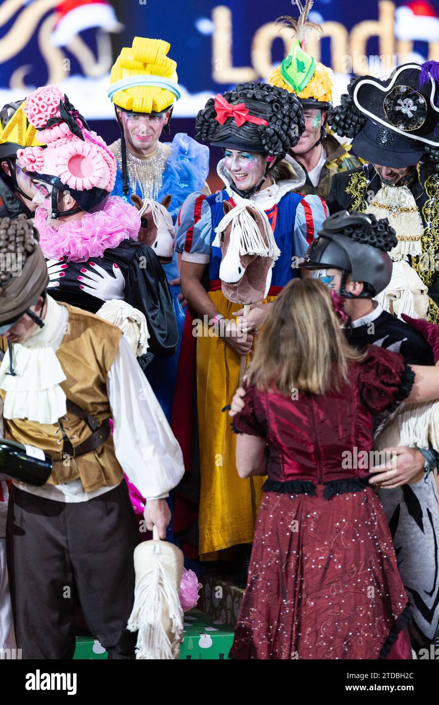 Prize giving of the Fancy Dress Relay at the London International Horse ...
