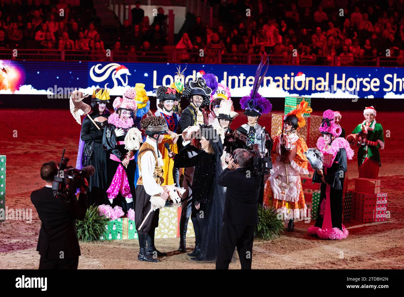 London, UK. December 17, 2023. Prize giving of the Fancy Dress Relay at ...