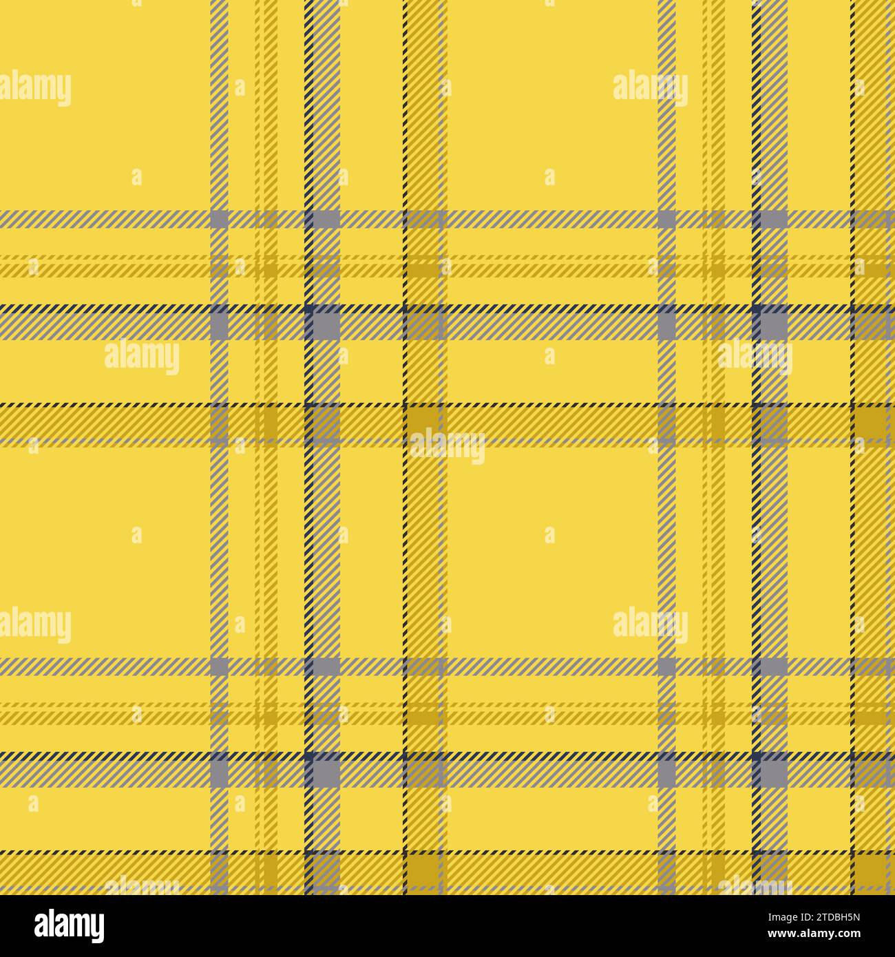 Plaid seamless pattern in yellow. Check fabric texture. Vector textile ...