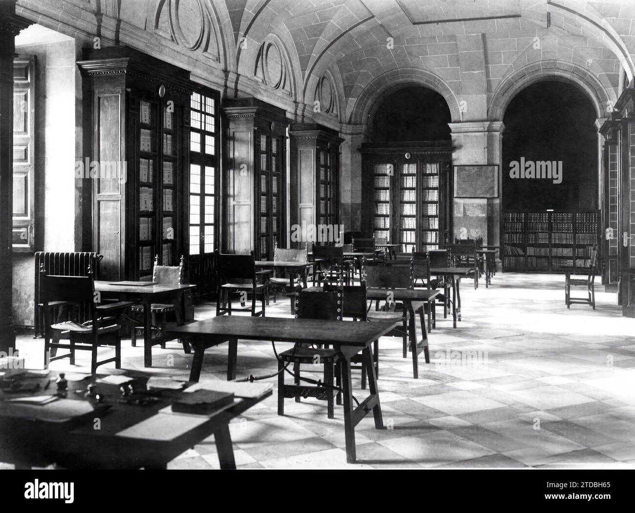Seville, 1950 (CA.). One of the consultation rooms of the General ...