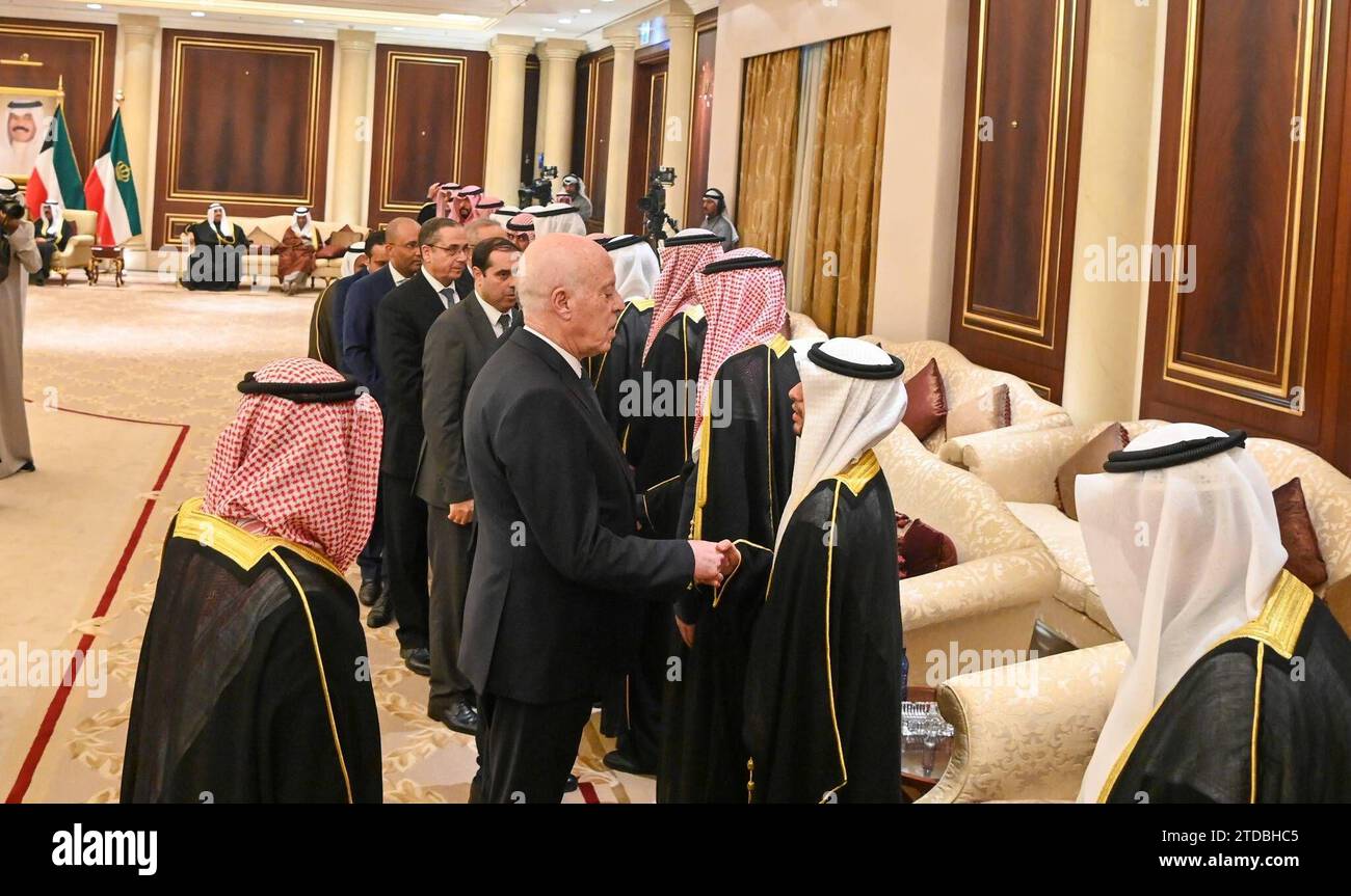 Tunisian President Kais Saied offering his condolences to Kuwait s new ...