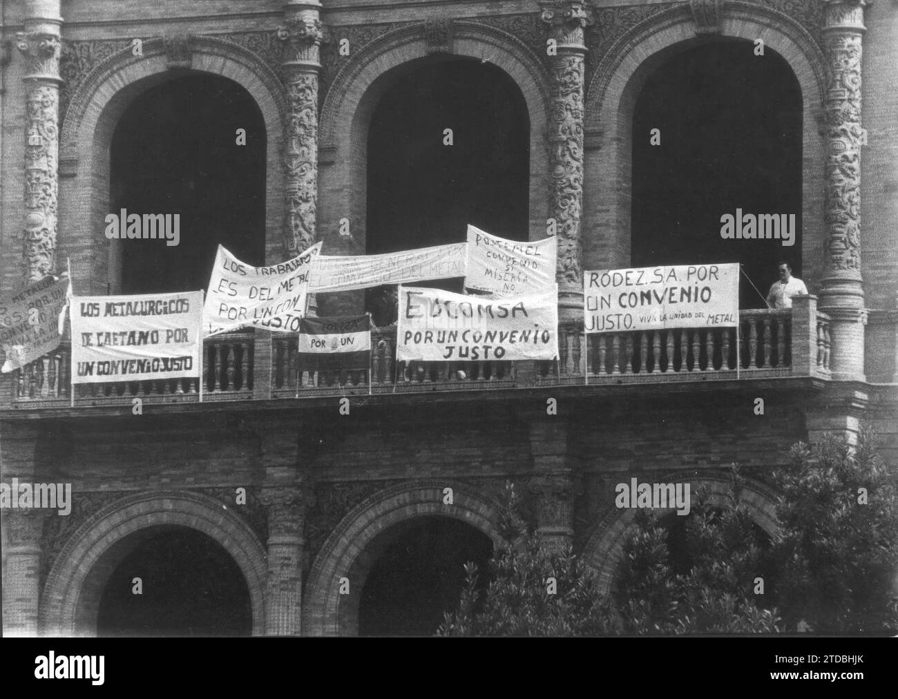Metal strike May 1978. Credit: Album / Archivo ABC / Díaz Japón Stock ...