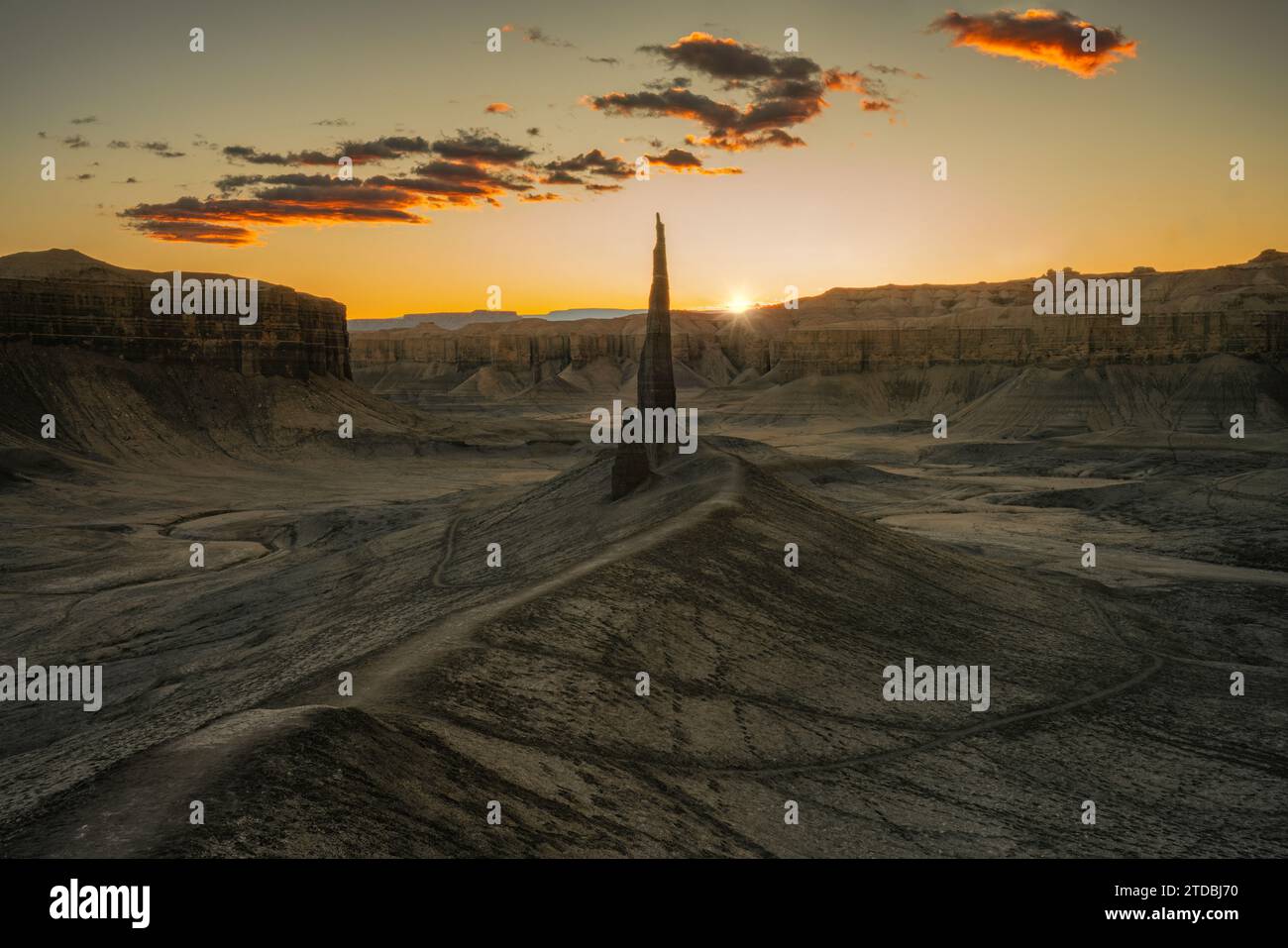 The spire Utah, USA. Also known as long Dong Silver Stock Photo - Alamy