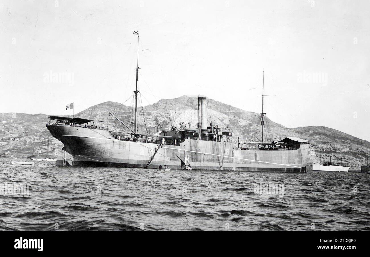 10/31/1918. In the port of Cartagena. The Italian steamer "Alberto ...