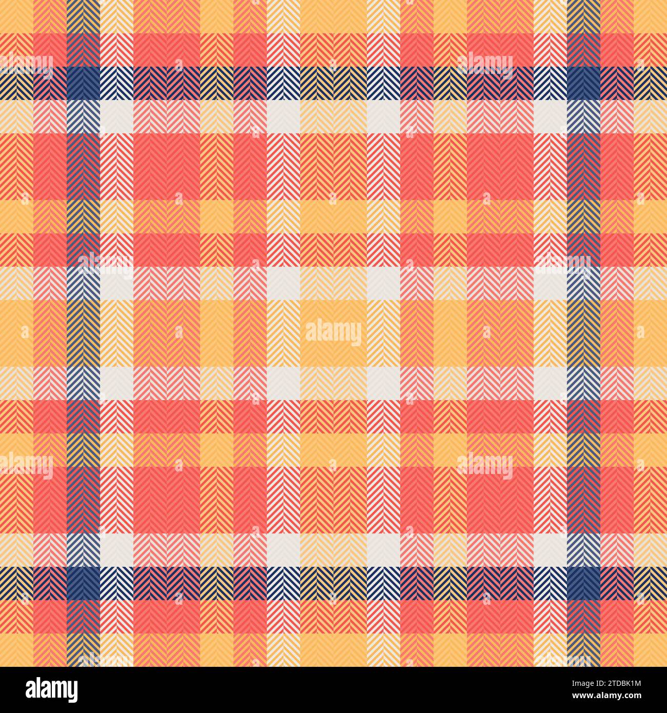Gentle tartan seamless vector, neutral check pattern background ...