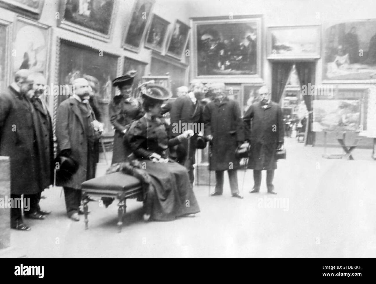 Madrid, 03/13/1906. Her Majesty Queen Amelia of Portugal in one of the ...