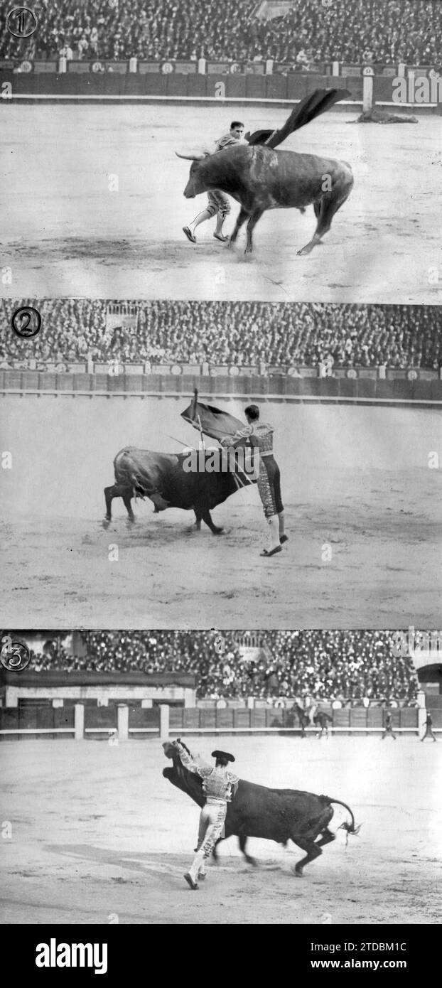 05/05/1918. From yesterday's bullfight in Madrid. 1.-Vázquez in his ...