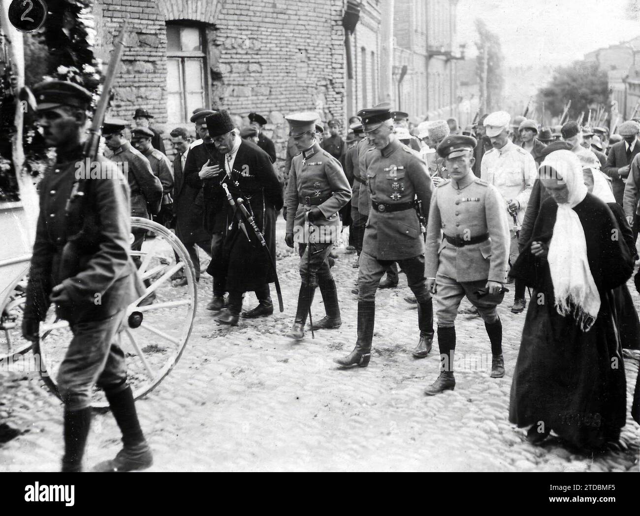 09/30/1918. German Troops in Tbilisi (Caucasus). The presidency of the ...