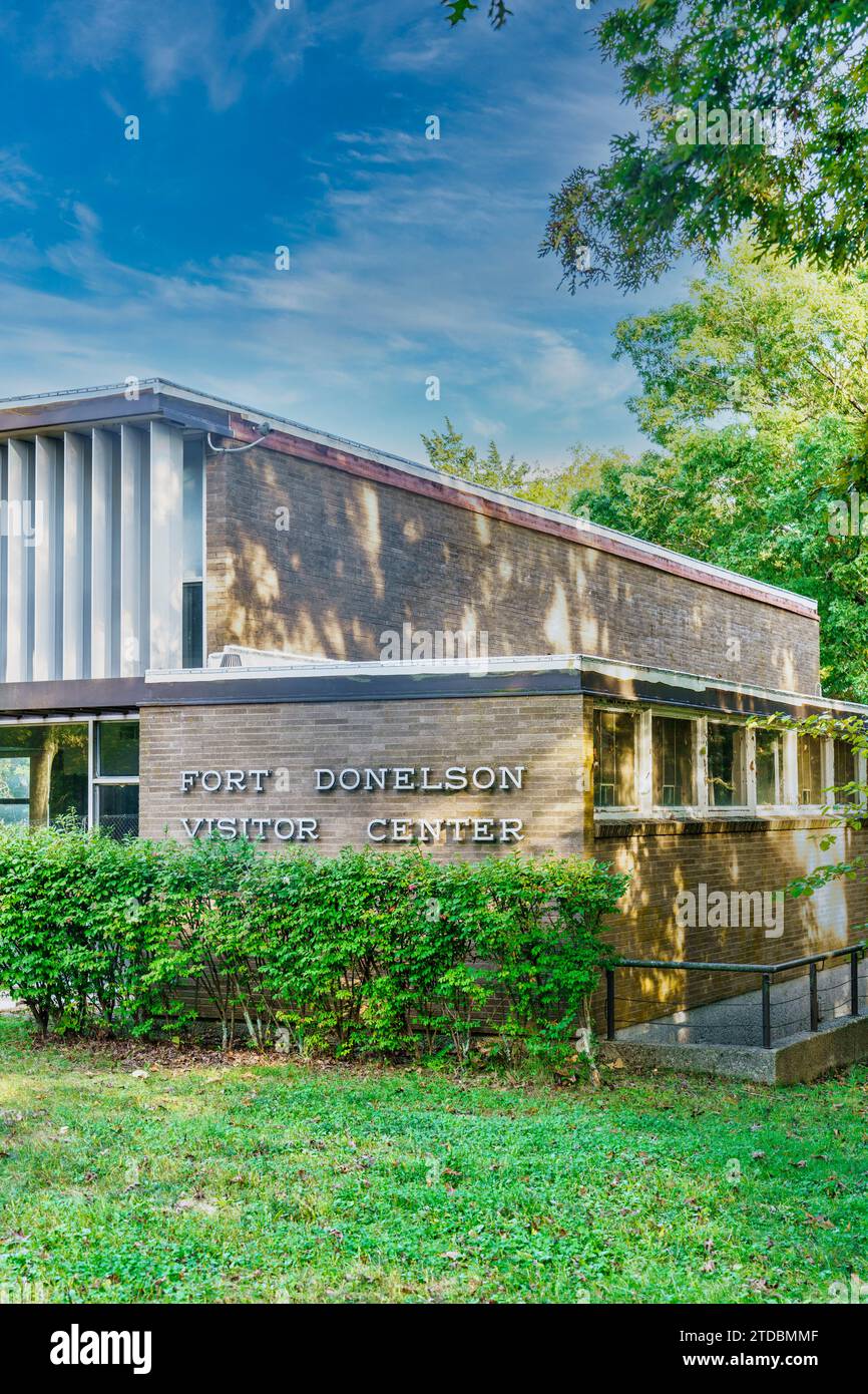 The Visitor Center at Fort Donelson National Battlefield in Dover ...