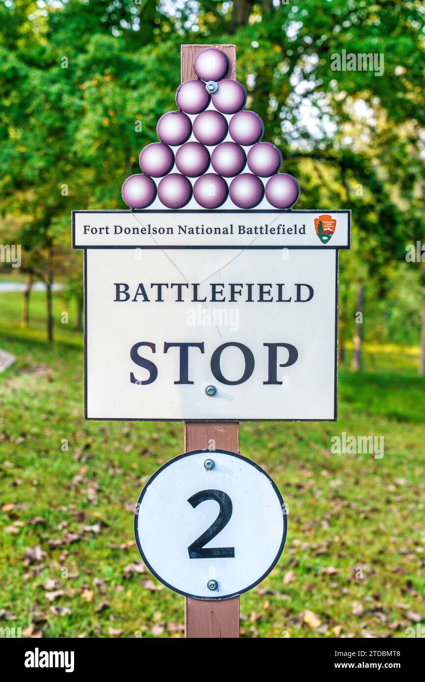 Battlefield Stop Number 2 at Fort Donelson National Battlefield in ...