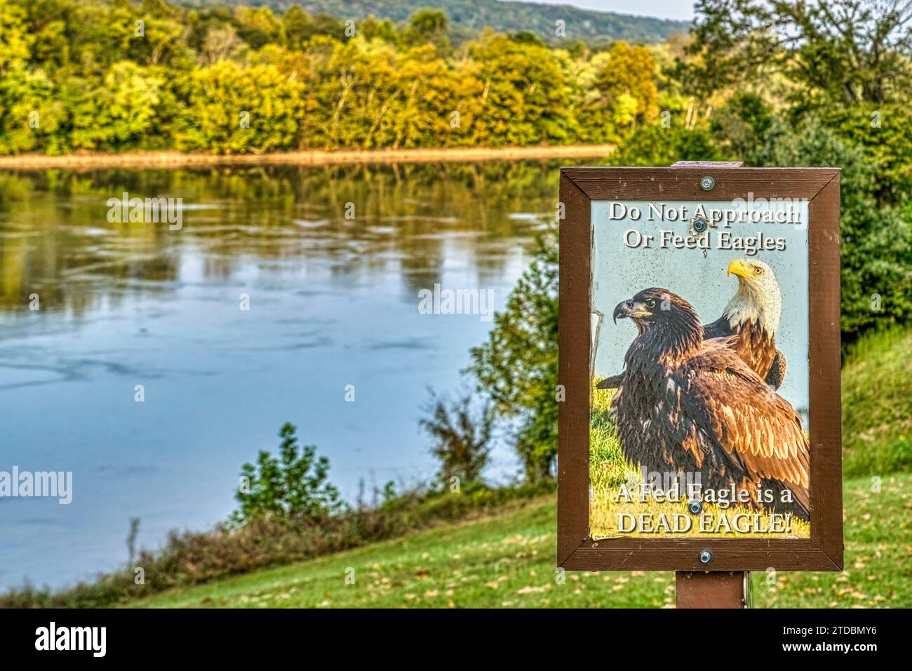 Eagle warning sign hi-res stock photography and images - Alamy