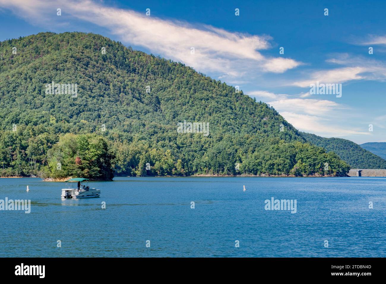 Boating in Lake Watuga from the Rat Branch Boat Ramp in Cherokee ...