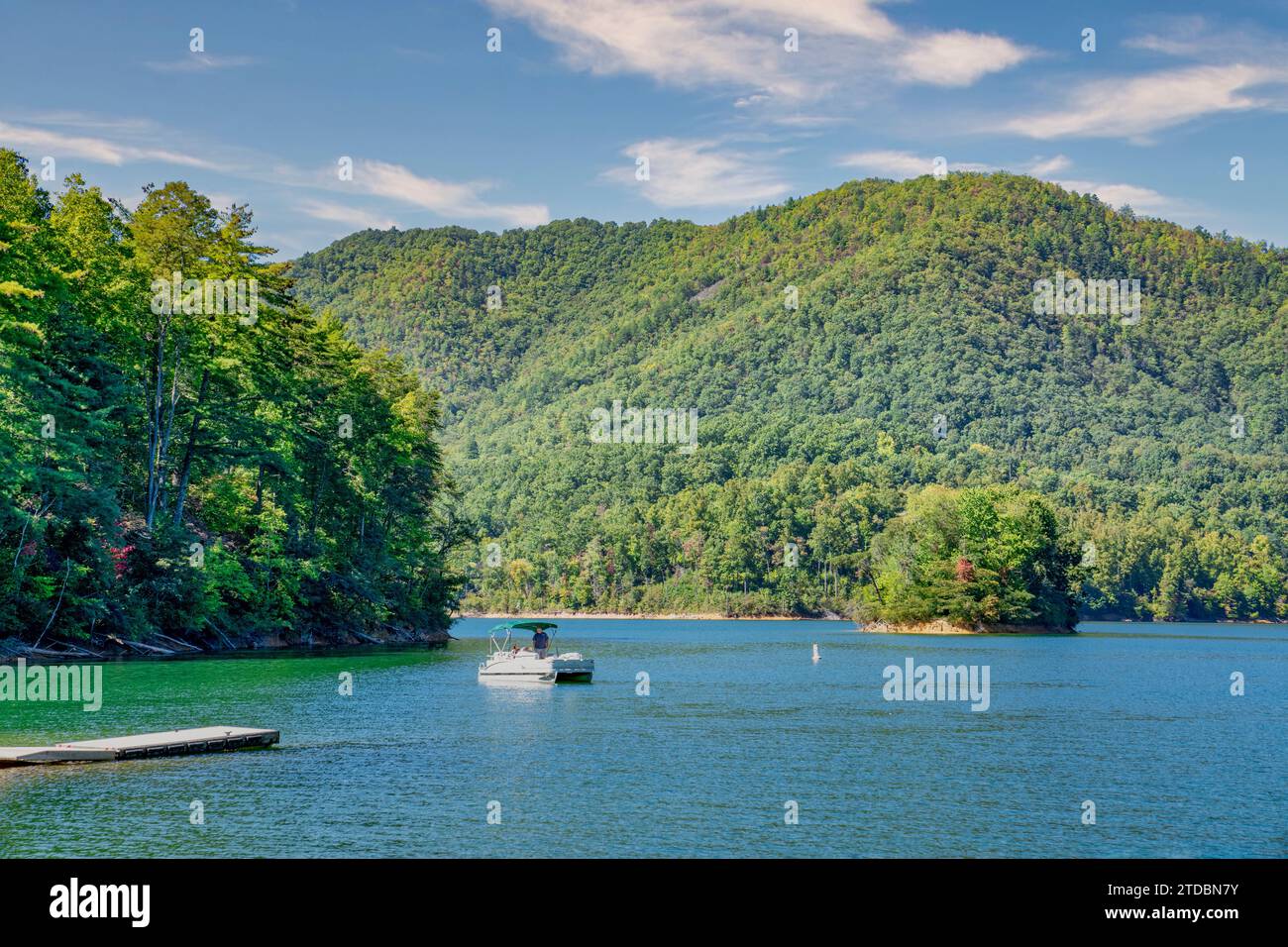 Boating in Lake Watuga from the Rat Branch Boat Ramp in Cherokee ...