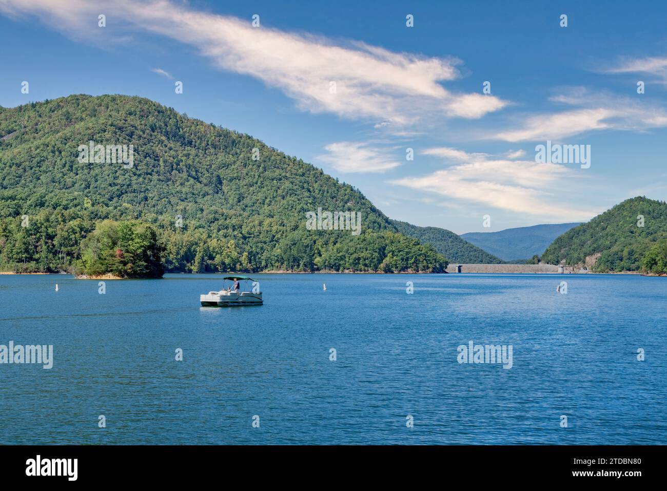 Boating in Lake Watuga from the Rat Branch Boat Ramp in Cherokee ...