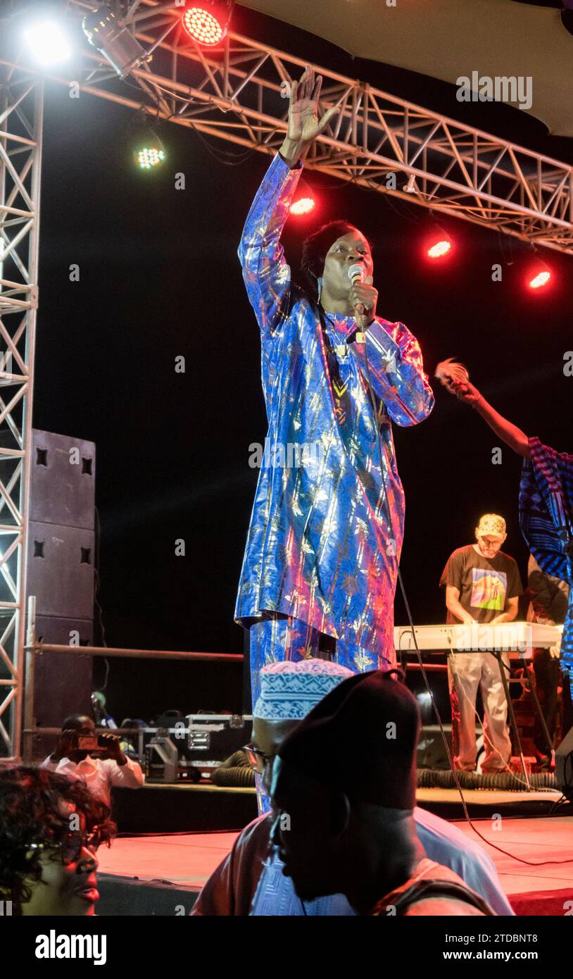 Festival Blues Du Flueuve 2023 in Podor, Senegal, West Africa. Singer ...