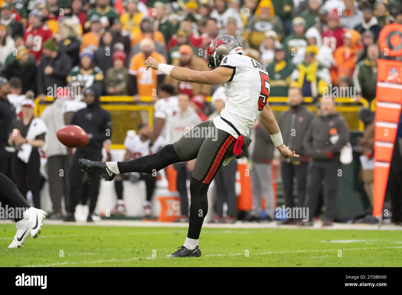 Green Bay, WI, USA. 17th Dec, 2023. Tampa Bay Buccaneers punter Jake ...