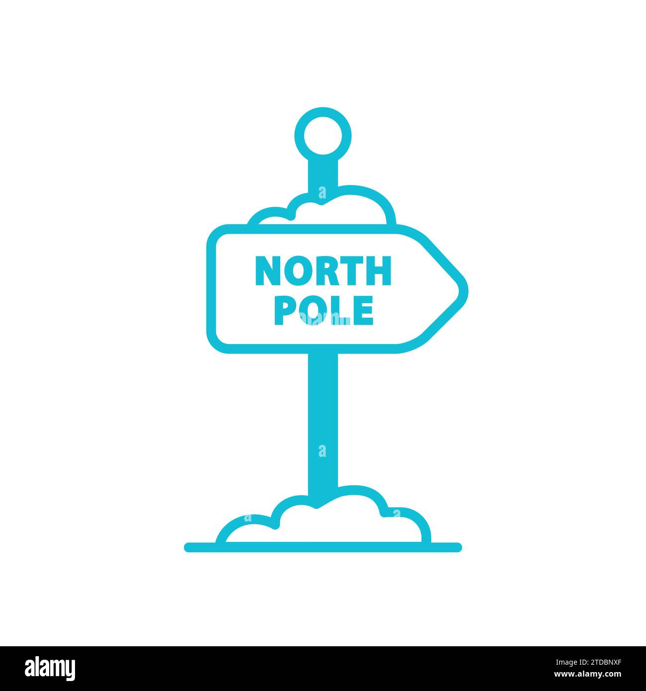 Direction North pole sign. From blue icon set Stock Vector Image & Art ...