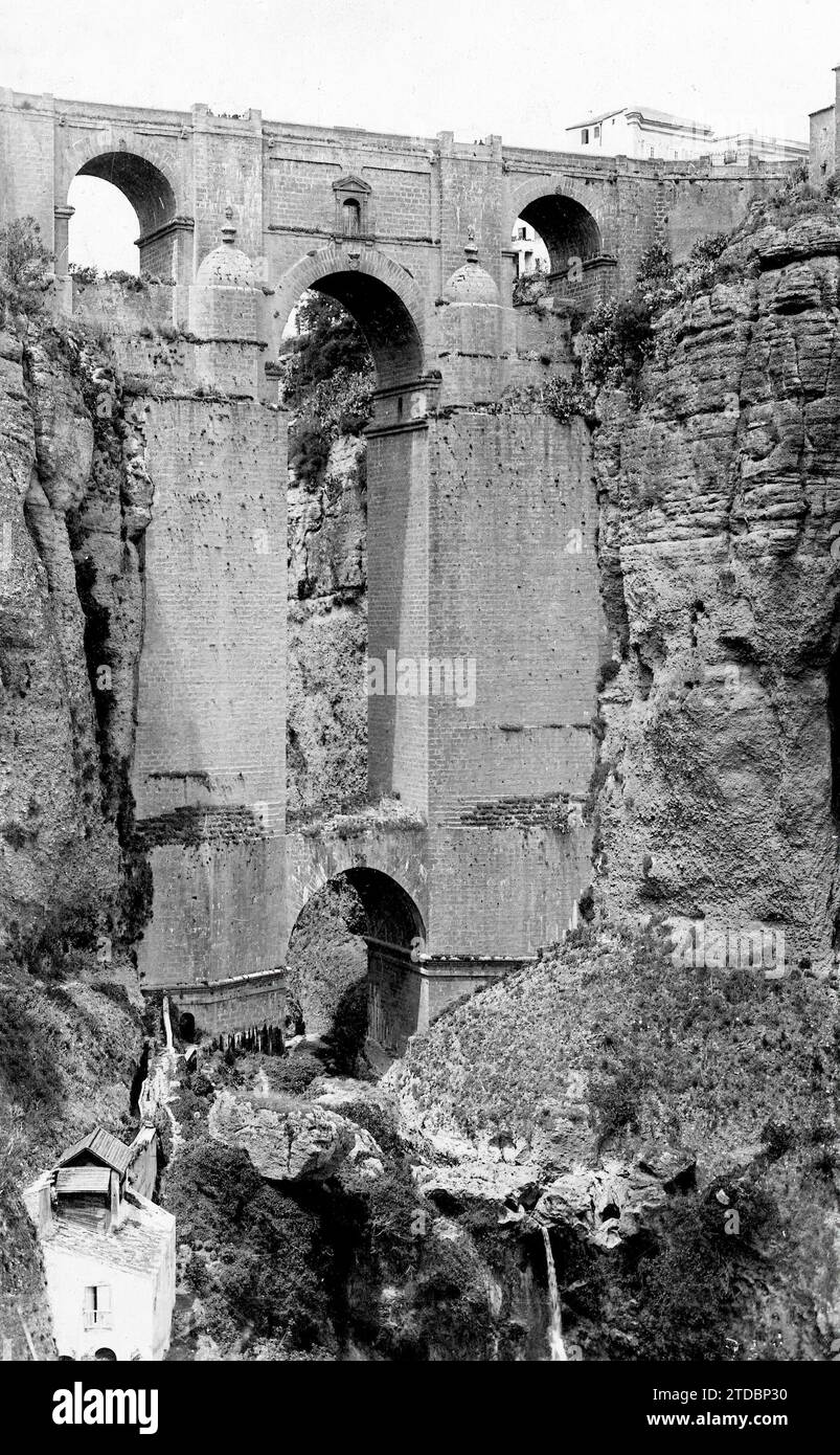 06/30/1917. Tajo de Ronda - place where a landslide buried three ...